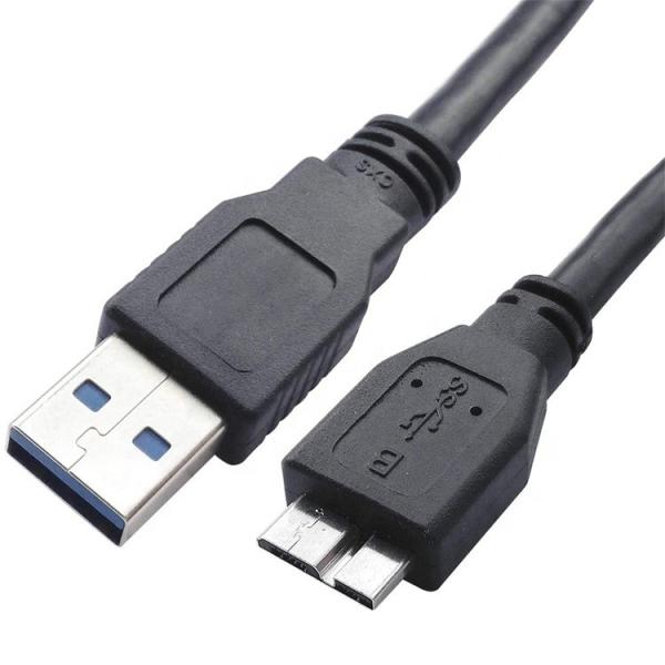 Quality High Speed 5gbps Data Charging Micro USB 3.0 Cable A to Micro B for Samsung Sdd Hdd Hard Disk for sale