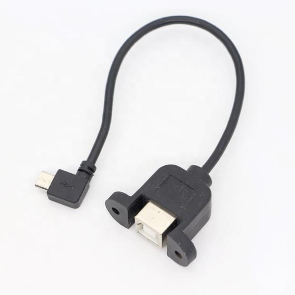 Quality Screw Locking Mini Micro B Type C RJ45 Ethernet Male to Female USB Panel Mount for sale