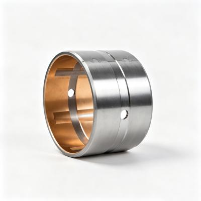 China Bi-metal Split Bushing With Steel Backing And CuPb24Sn4 Lead Bronze Lining. Pre-machined Oil Holes And Oil Grooves. High Load Capacity, Good Wear Resistance. for sale