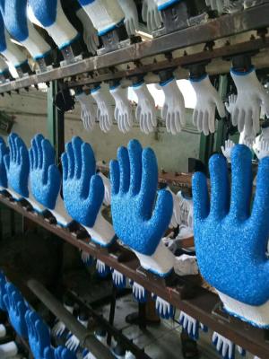 China 13G polyester gloves Latex coated crinkle,protective work glove,glove,gloves,protected glove,coated,dipped for sale