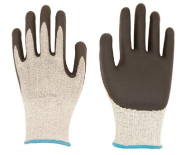 China 13g Hppe And Steel Mixed Shell Foam Nitrile Palm Coated,Protect Glove,Coated Gloves,Protective for sale
