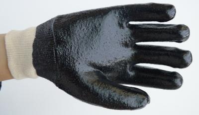 China Cotton Interlock Liner Glove, Nitrile Fully Coated Smooth,KNIT WRIST,Anti-slip,Protective Work Glove, for sale