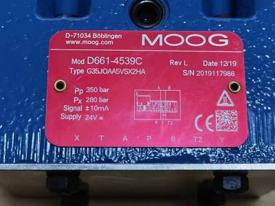 China Moog Servo Valve with Flange or Foot Mounting for Industrial Machinery Customized Processing Support for sale