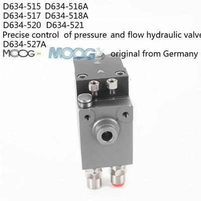 China Moog Servo Valve with 3/4 inch outlet port size 0.1 kW power and Single Cylinder for precise electro-hydraulic control for sale