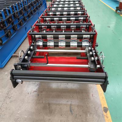 China Galvalume trapezoidal sheet roll forming machine automatic rib roll forming machine for sale