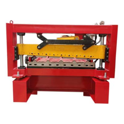 China Galvalume trapezoidal sheet roll forming machine automatic rib roll forming machine for sale