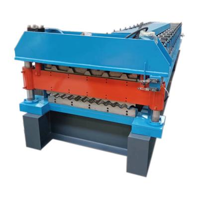 Cina rotolo della piattaforma del pannello di parete del tetto di 0.3-0.8mm doppio che forma macchina 380V 50Hz in vendita
