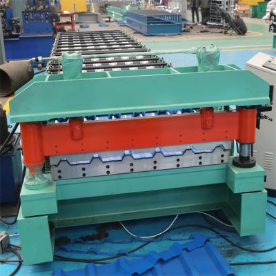 China Ibr hidráulico que telha o rolo do painel que forma automático de aço do coler da máquina 0.3-1mm para a construção de aço à venda