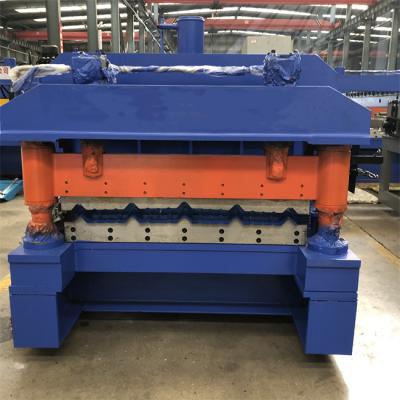 China Customized glazed tile roll forming machine fully automatic hydraulic cutting for sale