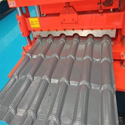 China Fully automatic glazed tile cold roll forming machine step tile making machine for sale