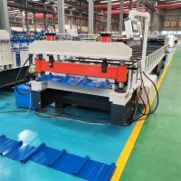 China Ibr Trapezoidal Wall Sheet Roll Forming Machine PLC Controlling for sale
