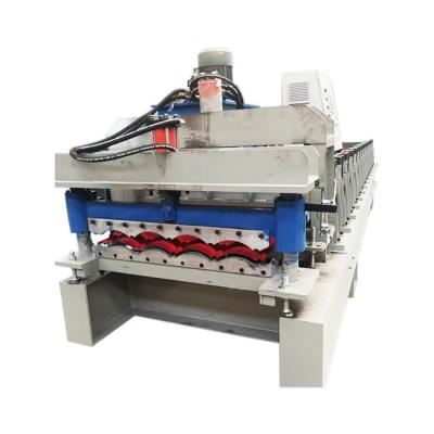 China Metal Roof Panel Glazed Tile Roll Forming Machine Color Steel For Building Material for sale