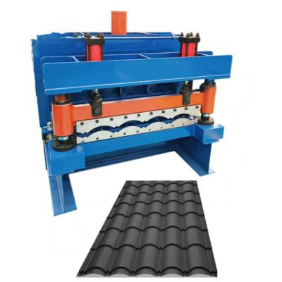 China Automatic Color Steel Roof Panel Glazed Tiles Sheets Making Roll Forming Machine for sale