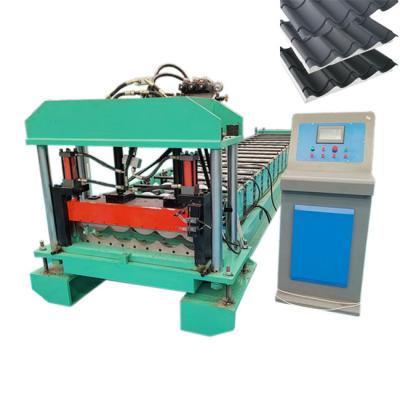 China Customized Aluminum Colored Glaze Steel Metal Sheet Glazed Tile Making Roll Forming Machine for sale