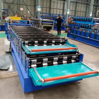 China Color steel double layer roll forming machine fully automatic 0.3mm-0.8mm for sale