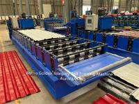 China GI Glazed Tile Roll Forming Machine Roofing Tile Making Machine For Building Material for sale