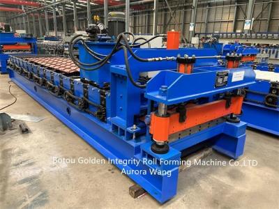 China Metal Profile Glazed Tile Roll Forming Machine ISO9001 CE Brick Making Machine for sale