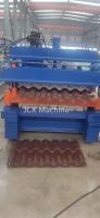 China Full Automatic Tile Roll Forming Machine PLC Control Hydraulic Cut Device for sale