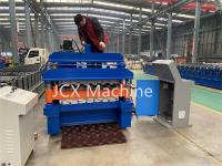 China Full Automatic Tile Roll Forming Machine PLC Control Hydraulic Cut Device for sale