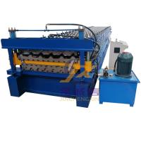 China IBR Roofing Sheet Roll Forming Machine Blue Color Double Layer for sale