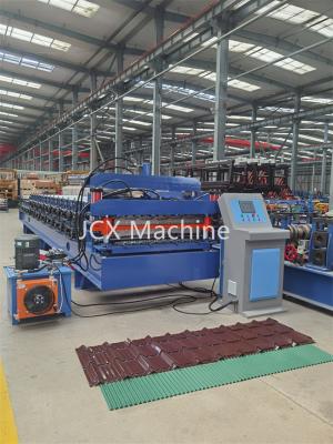 Cina Rotolo ad alta velocità automatico del pannello del tetto che forma il doppio motore idraulico di strato 4KW della macchina in vendita