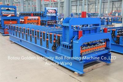 Cina Il doppio su misura Rib Layer Trapezoidal Sheet And ha ondulato il rotolo del tetto di mattonelle che forma la macchina in vendita