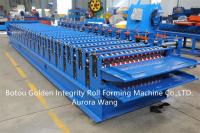 China Full automatic double layer metal roofing sheet corrugated and trapezoid sheets roll forming machine for sale