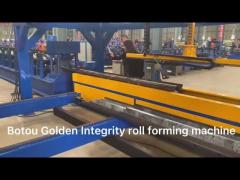 Highway guardrail roll forming machine