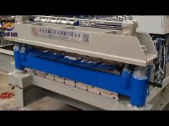 0.3-0.8mm Roof Wall Panel Double Deck Roll Forming Machine 380V 50Hz