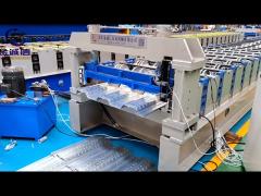15-20m/Min Floor Decking Roll Forming Machine Hydraulic Cutting