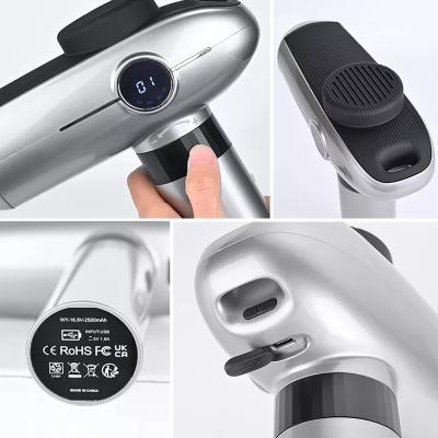 China Pistola de Massagem Muscular Profunda USB Recarregável Super Silenciosa Percussão Pistola de Massagem 10 Velocidades Handheld Massageador Elétrico à venda