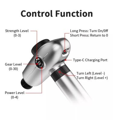 China Pistola de Massagem Muscular Profunda USB Recarregável Super Silenciosa Percussão Pistola de Massagem 10 Velocidades Handheld Massageador Elétrico à venda