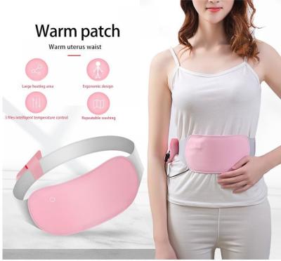 China Warm verkoop Vrouwen gebruiken Warm Palace Belt Draagbare verwarming Pad Krampen Massage Menstruele periode pijnverlichting apparaat. Te koop