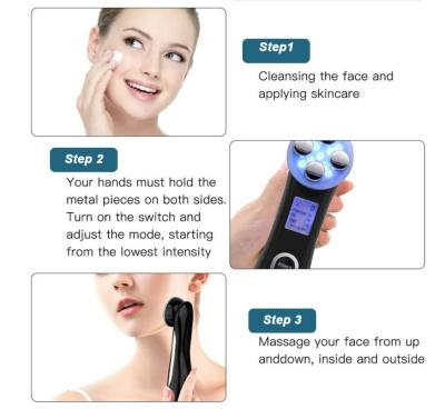 China EMS 5 In 1 RF LED Photon Therapy Machine Anti Aging Skin Care for sale