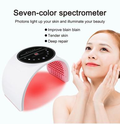 China Da terapia clara azul vermelha da luz do diodo emissor de luz da máscara da terapia de 7 cores máscara facial do fotão à venda