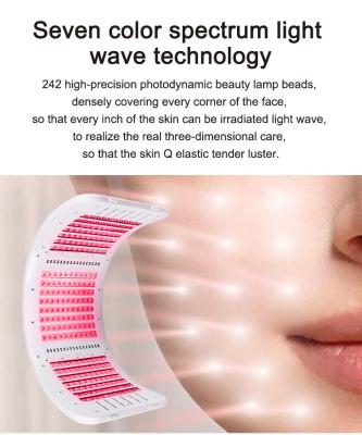 China Da terapia clara azul vermelha da luz do diodo emissor de luz da máscara da terapia de 7 cores máscara facial do fotão à venda