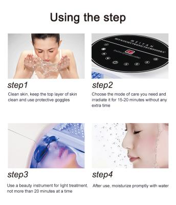 China Da terapia clara azul vermelha da luz do diodo emissor de luz da máscara da terapia de 7 cores máscara facial do fotão à venda