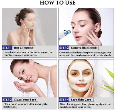 中国 Blackheadの除去剤の真空は、吸引の彼女の女性のための顔の皮の真空用具のBlackheadのバレンタイン デーのギフトを彼M詳細に調べる 販売のため