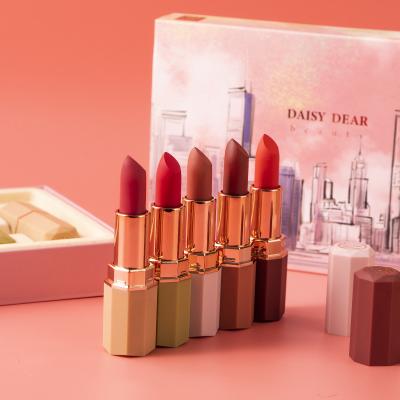 China 2021 Waterproof Hot Sale 100% Vegan Custom Combination Set / Cruelty Free Long Lasting Matte Lipstick Private Label Sale Lipstick factory