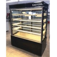 China 1.8m Bakery Glass Showcase With Optional Led Lighting Bottom Mount Type for sale