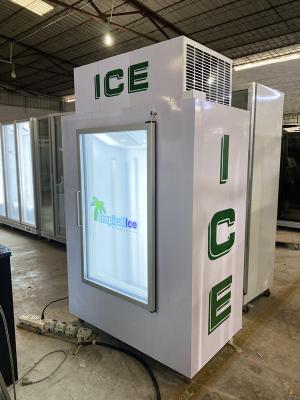 Cina Recipiente del ghiaccio insaccato congelatore commerciale dell'interno del ghiaccio con due porte di vetro in vendita