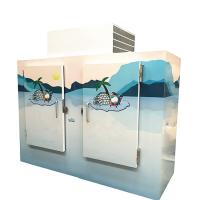 China Direct cooling ice merchandiser / Outdoor ice storage bin for sale