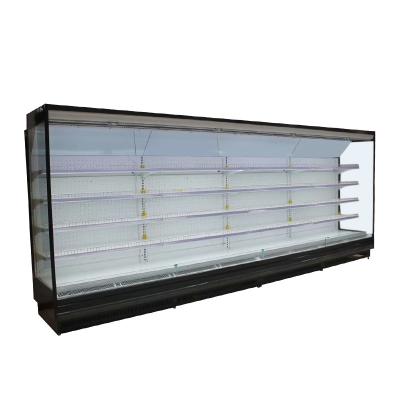 China R22 Rechte Open Front Chiller Milk Juice Display-Ijskast Te koop