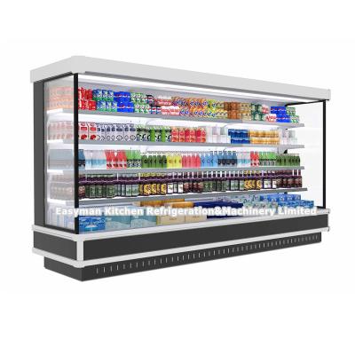 China Bebida e vegetal abertos comerciais de Multideck Front Display Chiller Cabinet For do refrigerador ereto do supermercado à venda
