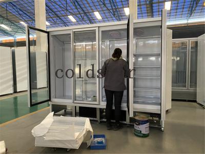 Cina Dispositivo di raffreddamento di vetro della porta della bevanda del frigorifero della bevanda della birra di 4 porte del frigorifero freddo verticale commerciale dell'esposizione in vendita