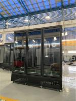 China Three Swing Door Soft Drink Display Cooler With Digital Controller for sale