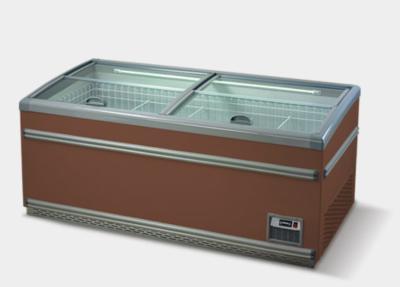 Китай Замороженный остров дисплея мяса и рыб использовал холодильник стеклянной двери глубокий для супермаркета продается