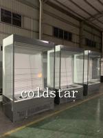 China Front open type multideck chiller supermarket display cooler for sale