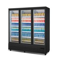 China Three Swing Door Soft Drink Display Cooler With Digital Controller for sale