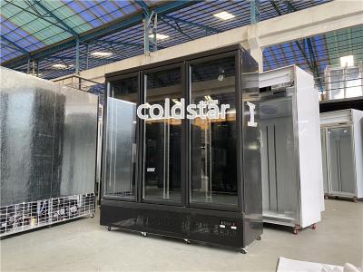 Cina La bevanda di vetro tripla del latte della bevanda di dispositivo di raffreddamento del congelatore dell'esposizione della porta ha refrigerato la vetrina con il raffreddamento del fan in vendita
